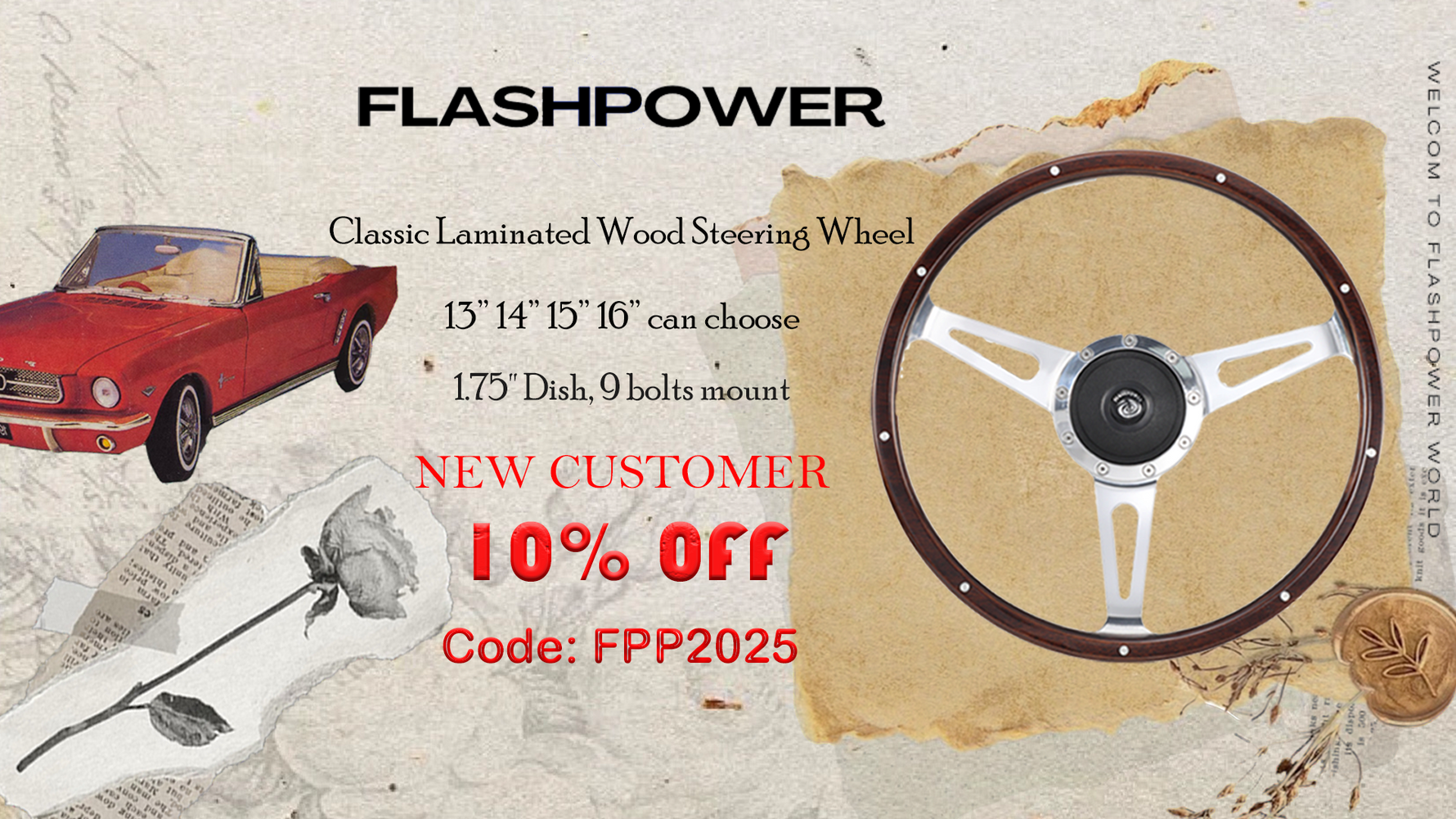 Steering wheels and Adapters – Flashpower Auto Parts
